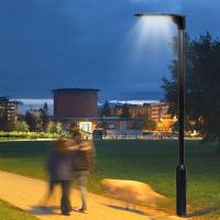 China Non Solar Outdoor LED Garden Pole Lights High Lumen Commercial 40 Watt for sale