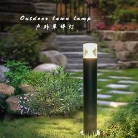 China 7W Holiday Led Garden Lawn Lights Green Grass 105x105mm Modern Outdoor Bollard for sale