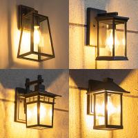 China Bright Outdoor Waterproof LED Wall Lights Exterior E27 Bulb 1 17x17x35cm for sale