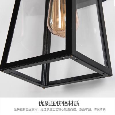 China Wall Lamp Die Cast Aluminum Glass E27 Bulb*1 Courtyard Community Villa for sale