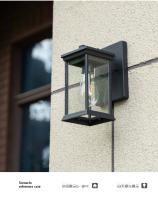 China Wall Lamp Die Cast Aluminum Glass E27 Bulb*1 Courtyard Community Villa for sale