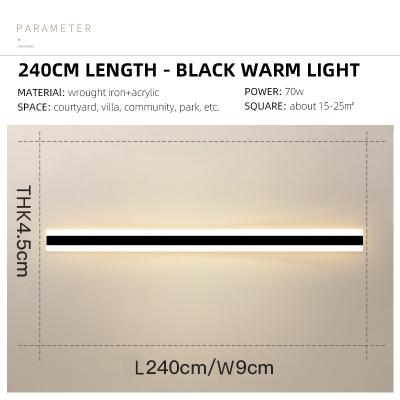China Bathroom Outdoor Waterproof LED Wall Lights Long 9w 11w 19w 24w AC85-265V for sale