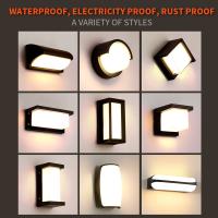 China Square Outdoor Waterproof LED Wall Lights Cool White 16x16x10cm Ac85-265v for sale