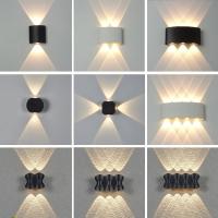 China 4w 6w Wall Lamp Ac85-265v sand black / sand white 3000k/6000k Aluminum + Acrylic for sale