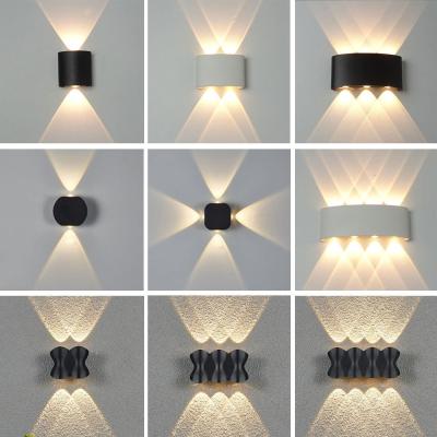 China 4w 6w Wall Lamp Ac85-265v sand black / sand white 3000k/6000k Aluminum + Acrylic for sale