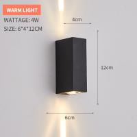 China 4W 14w Outdoor Waterproof LED Wall Lights 4x12x6mm  8x5.5x16.5mm for sale