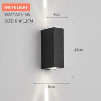 China 4W 14w Outdoor Waterproof LED Wall Lights 4x12x6mm  8x5.5x16.5mm for sale