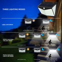 China Solar Energy Wall Lamp 228 Led 212 Smd Led 1.8w 3-5m 155x110x55mm for sale