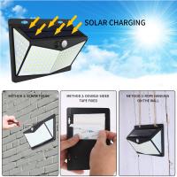 China Solar Energy Wall Lamp 228 Led 212 Smd Led 1.8w 3-5m 155x110x55mm for sale
