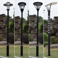 China Courtyard Fence Decorative Garden Pole Lights Solar Powered 240x240x8MM 220-230V for sale
