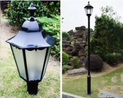 China Courtyard Solar Led Lights 750mmx550mm Aluminum+PC  IP65  E27 Replaceable for sale
