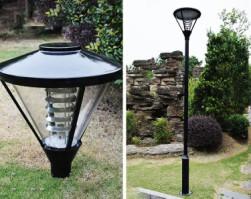 China Courtyard Solar Led Lights 550mmx500mm Aluminum+PC  IP65  E27 Replaceable for sale