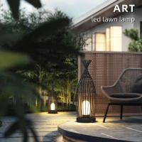 China Pole LED Lawn Lights Iron Acrylic 200x550mm E27 220v Creative Garden Villa Garden Landscape for sale