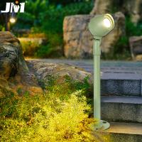 China Colored LED Lawn Lights Garden 12W 110x75x490MM 3000K Green 120 Degree for sale