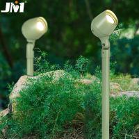 China Colored LED Lawn Lights Garden 12W 110x75x490MM 3000K Green 120 Degree for sale
