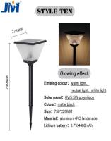 China Ornamental Garden Solar Lawn Light High Lumen Garden Lawn Yard Landscape 226x750mm for sale
