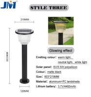 China Pretty Outdoor Garden Lights Solar Decor 219x603mm 3.7V 4400mAh for sale