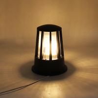 China Outdoor Led Solar Pillar Lights Modern 125x230MM E27 220V Deep Coffee Sand for sale