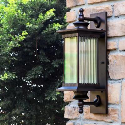 China E27 Outdoor Waterproof Led Wall Lights For Pathway Aluminium Glass 280x600MM 220V for sale