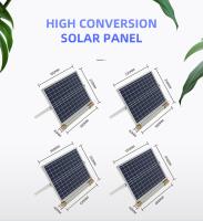 China T12 Solar Powered Fluorescent Lights Lamp 100w 350x235mm 6V 8W 32650 3.2V 6000mA for sale