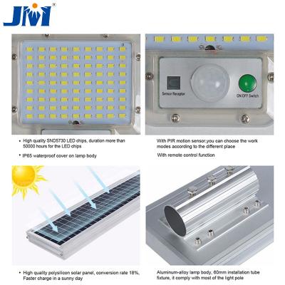 China 150w Ip66 Led Solar Integrated Lamp Square 3 Heads 900x220x50mm for sale