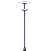 China 3m 4m Cast Aluminum Led Street Garden Pole Light Upper And Lower Circle IP65 for sale