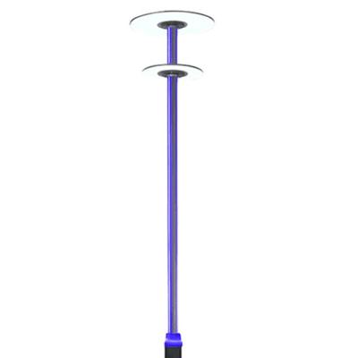 China 3m 4m Cast Aluminum Led Street Garden Pole Light Upper And Lower Circle IP65 for sale