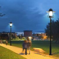 China European Classical Lamp Post Garden Pole Lights Waterproof 50W for sale
