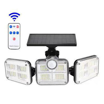 China 120 Smd Led Outdoor Wall Mounted Solar Led Lights Three Gear Bright Wide Irradiation for sale