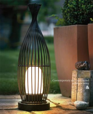 China 18W Landscape Outdoor Led Lawn Lights Fixtures Luxury Bird Cage Shaped 6000K 300x750mm for sale