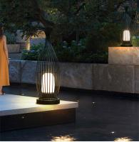 China 18W Landscape Outdoor Led Lawn Lights Fixtures Luxury Bird Cage Shaped 6000K 300x750mm for sale