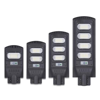 China Outdoor Bright Solar Induction Street Lamp Light IP65 Hoop Fixed Integrated for sale