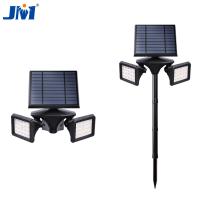 China Waterproof Garden Solar Ground Flood Lights IP65 3.5W Dual Head High Brightness for sale