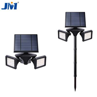 China Waterproof Garden Solar Ground Flood Lights IP65 3.5W Dual Head High Brightness for sale