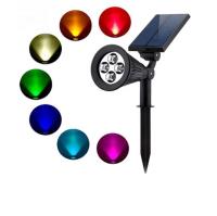 China Outdoor Led Solar Garden Ground Lights Seven Color Optional Angle Adjustable for sale