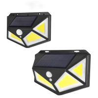 China Smart Solar Fence Wall And Post Light Solar Motion Sensor Fence Lights Garden Portable for sale