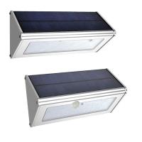 China Outdoor Solar Induction Wall Lamp Human Body IP65 Triangular Aluminum for sale