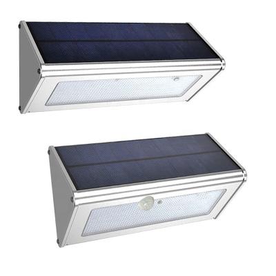 China Outdoor Solar Induction Wall Lamp Human Body IP65 Triangular Aluminum for sale