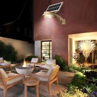 China 120 Watts Solar Powered LED Street Lights 120w Golden Sunflower Shape Night Panel for sale