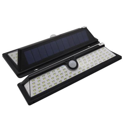 China IP65 Outdoor Solar LED Wall Lights sensor Three Side Luminous Wide Irradiation for sale