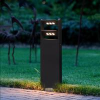 China Small Solar Garden Ground Lights 9-18w Dark Gray Aluminum Lawn Lamp for sale