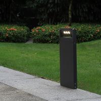 China Small Solar Garden Ground Lights 9-18w Dark Gray Aluminum Lawn Lamp for sale