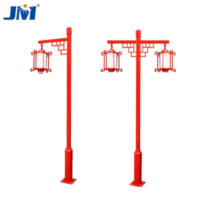 China Ip65 85 Watt LED Solar Garden Lights Red Courtyard Lamp Lantern Head 2-4.5m for sale
