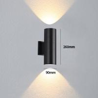 China 12w Led Wall Light Cylinder Decorative Garden 90x260mm for sale