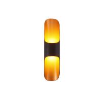 China Black And White Dual Color Optional Led Double Head Luminous Aluminum Wall Lamp for sale