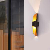 China Black And White Dual Color Optional Led Double Head Luminous Aluminum Wall Lamp for sale