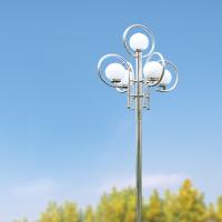 China 100w 150w 200W Outdoor Garden Pole Light Sphere Round 5 Lamp Caps for sale