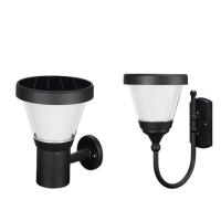 China Rohs External Led Solar Wall Lights Outdoor With Built In  Battery for sale