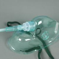 China Medical Grade PVC Disposable Oxygen Mask With Individual PE Bag Packaging for sale