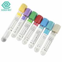 China Medical Disposable Red Blue Green Grey Yellow ESR Vacuum Blood Collection Tubes for sale